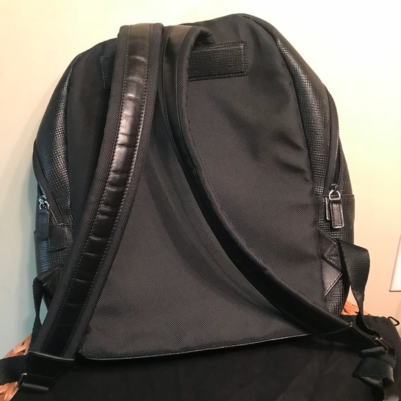 Saks Fifth Avenue | Bags | Black Leather Saks Backpack | Poshmark